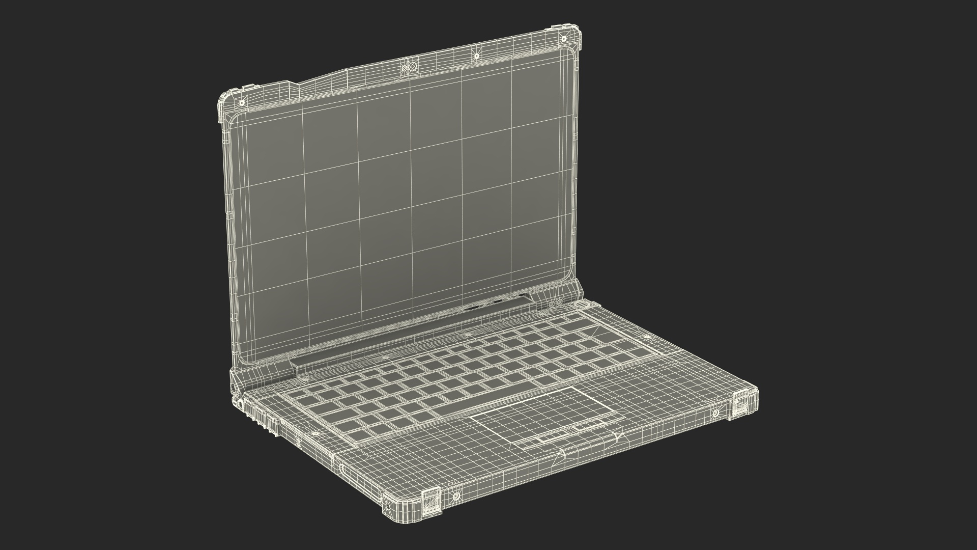 3D Laptop Mildef RS13 Rugged Green model - TurboSquid 2175129