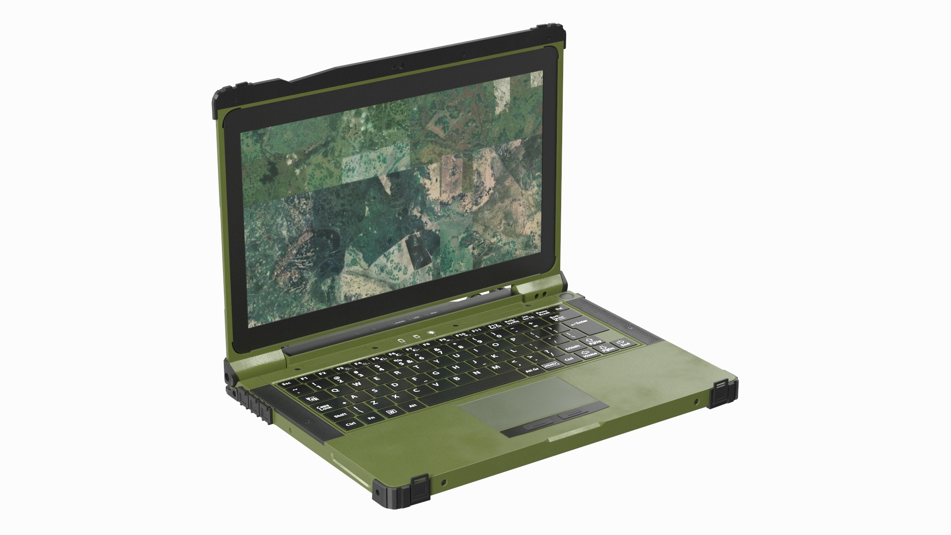 3D Laptop Mildef RS13 Rugged Green model - TurboSquid 2175129