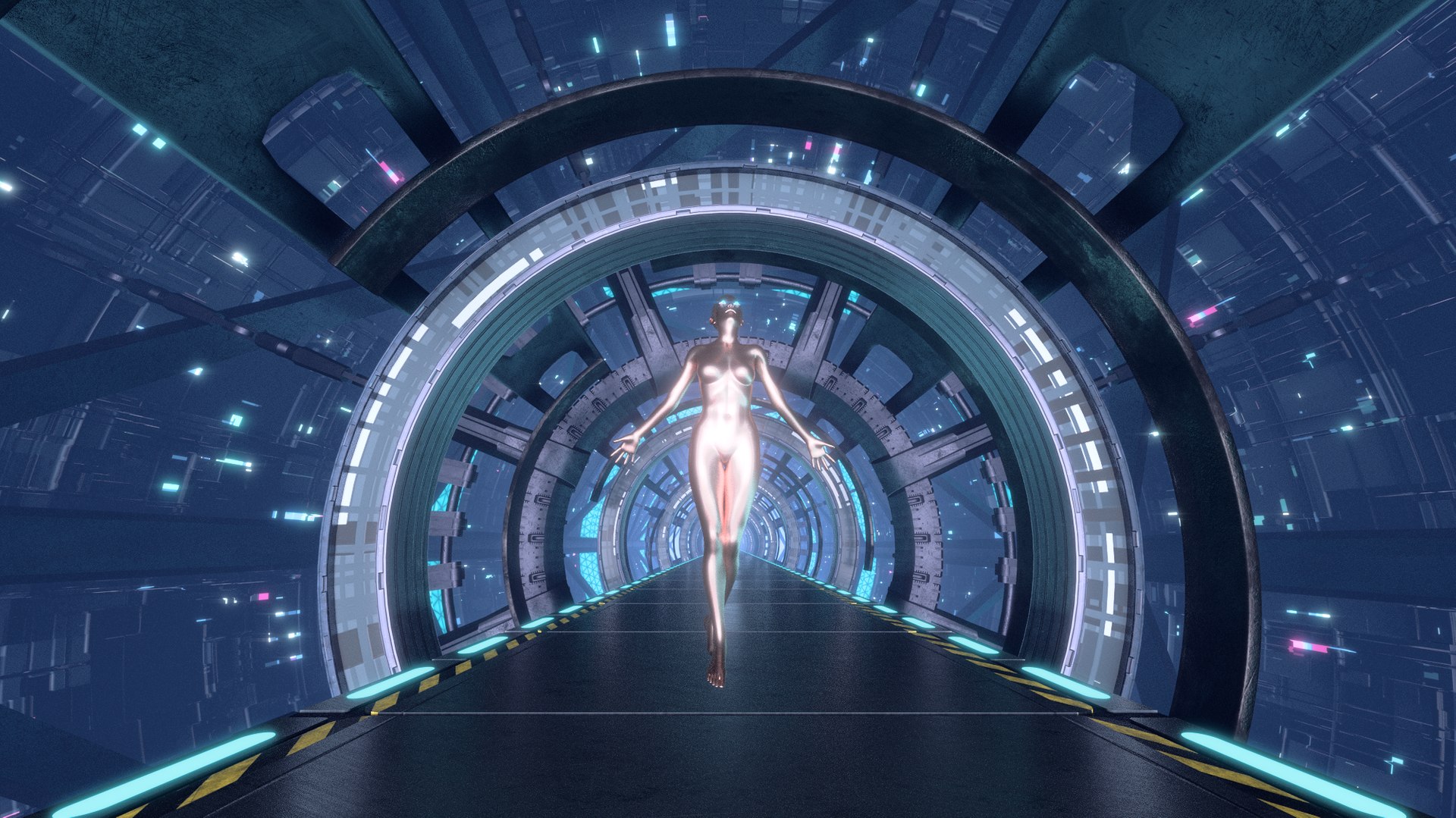 Sci Fi Corridor Bridge Model - TurboSquid 1652761