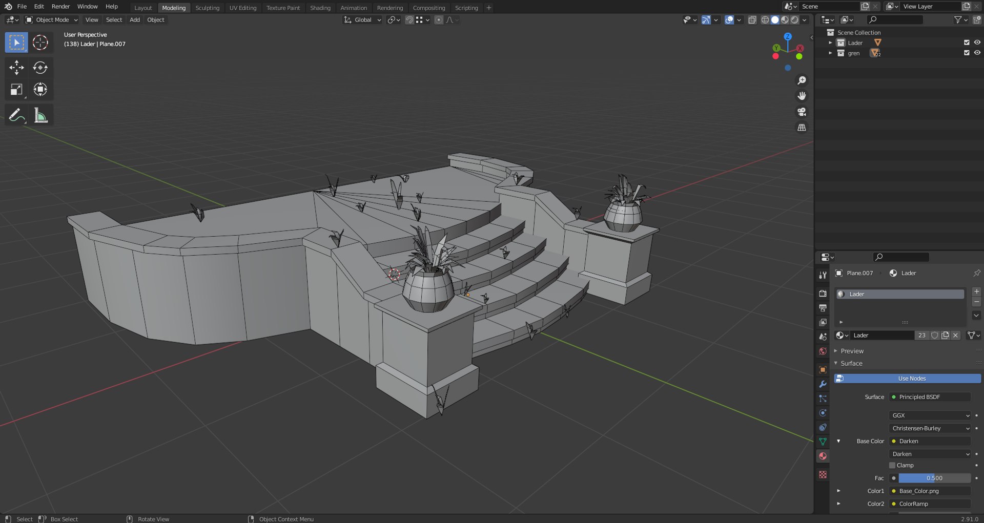 Stone Stairs Low Poly Model - TurboSquid 1861107
