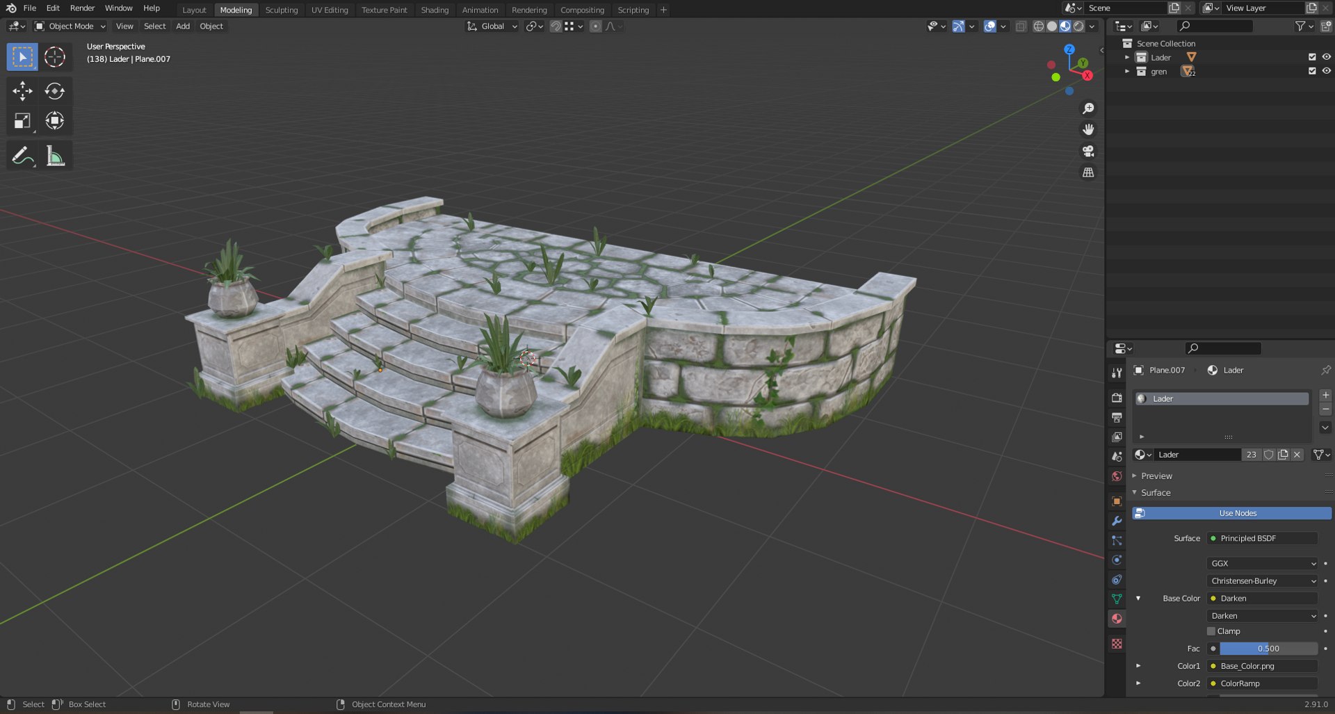 Stone Stairs Low Poly Model - TurboSquid 1861107