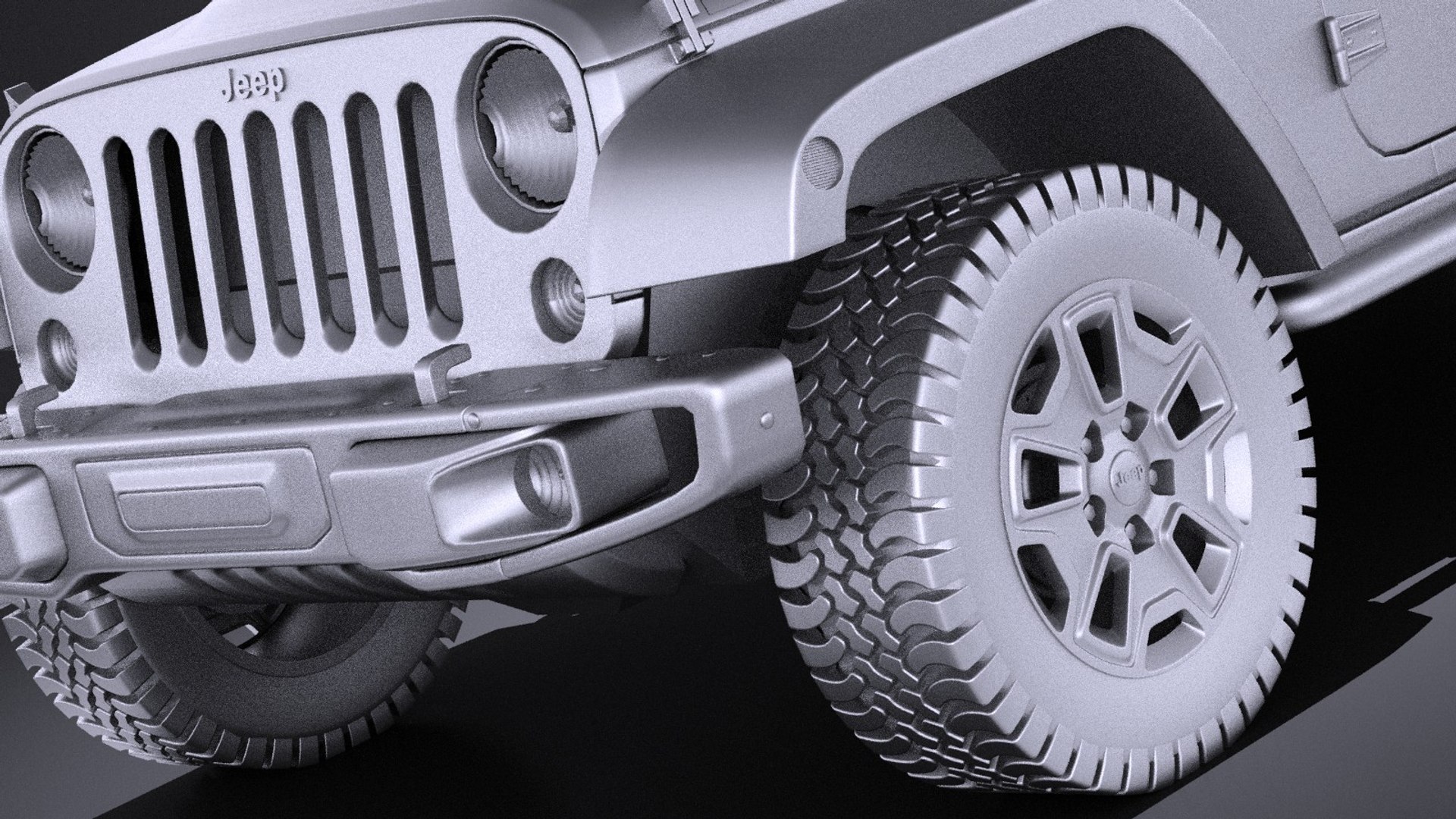 3d Model Jeep Wrangler Rubicon