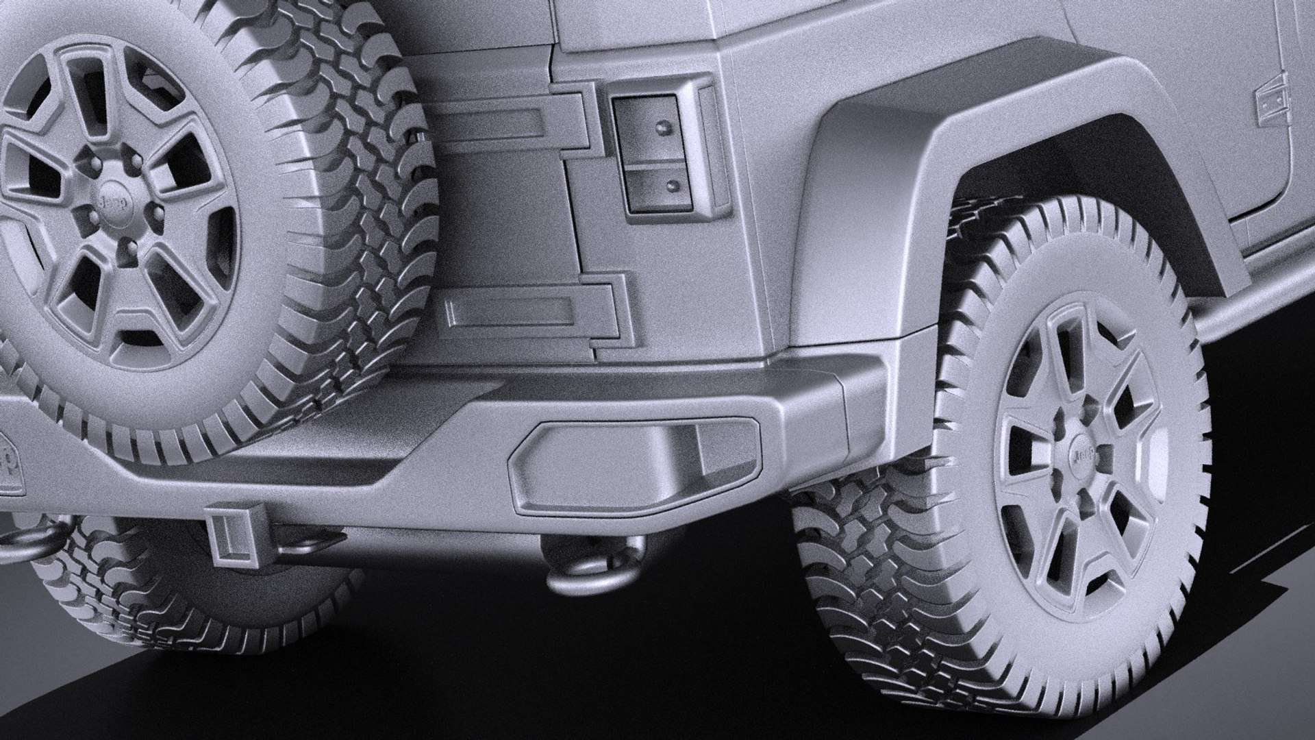 3d Model Jeep Wrangler Rubicon