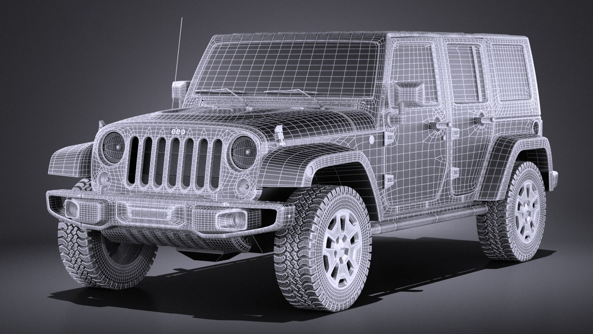 3d Model Jeep Wrangler Rubicon