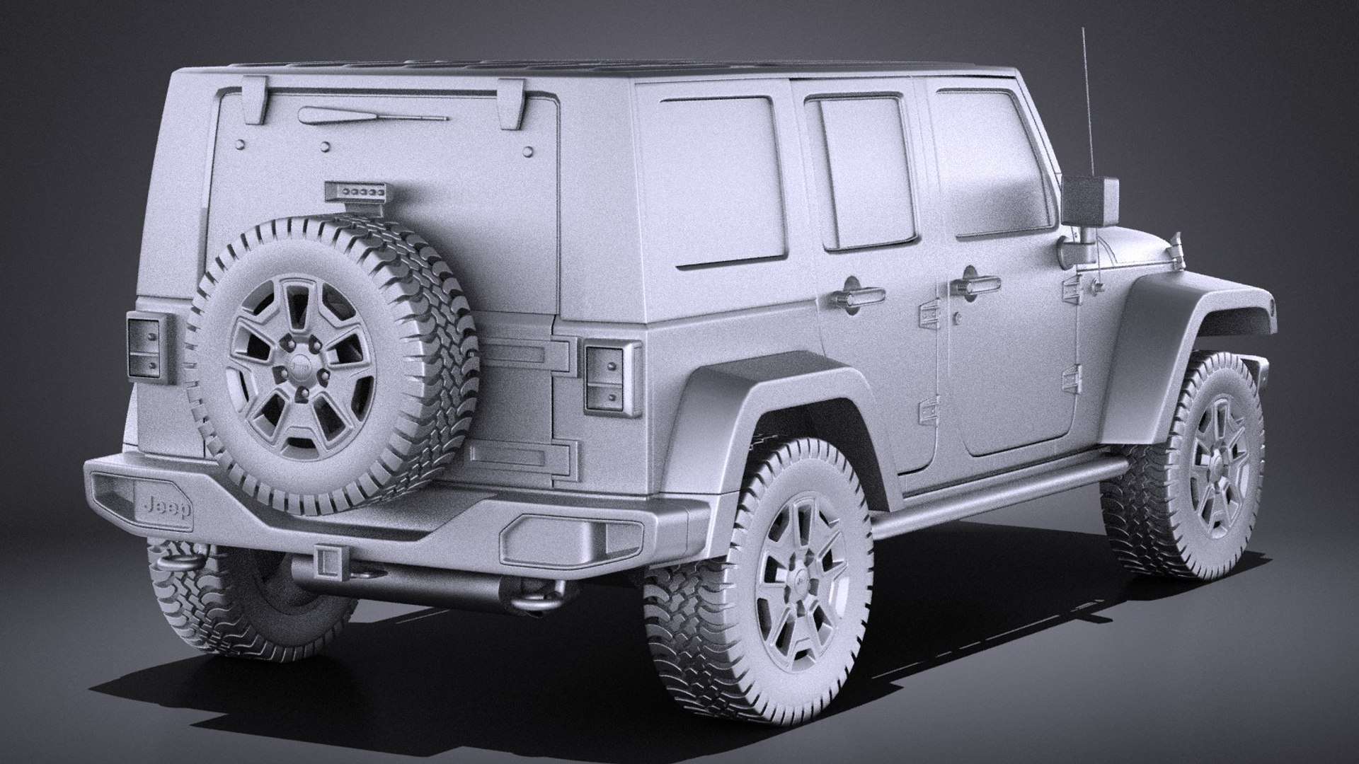 3d Model Jeep Wrangler Rubicon