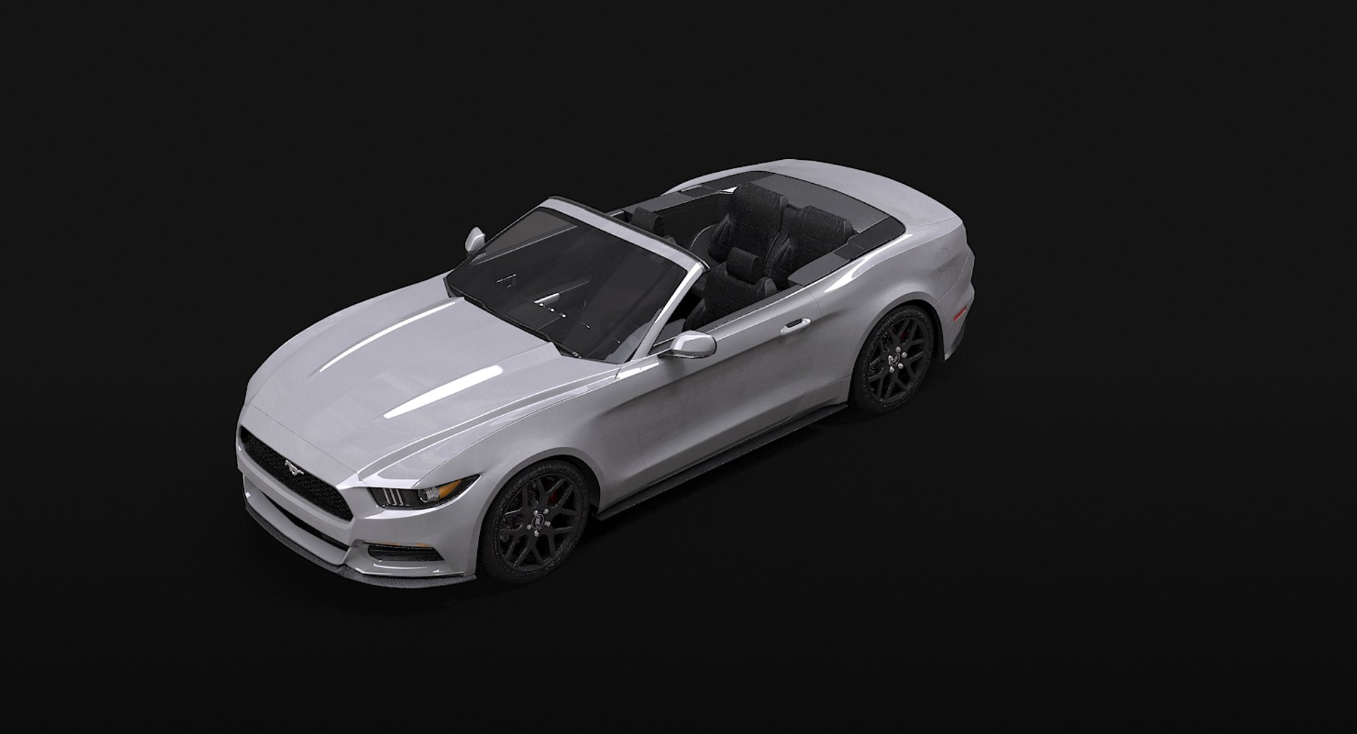 3d Model Mustang Convertible
