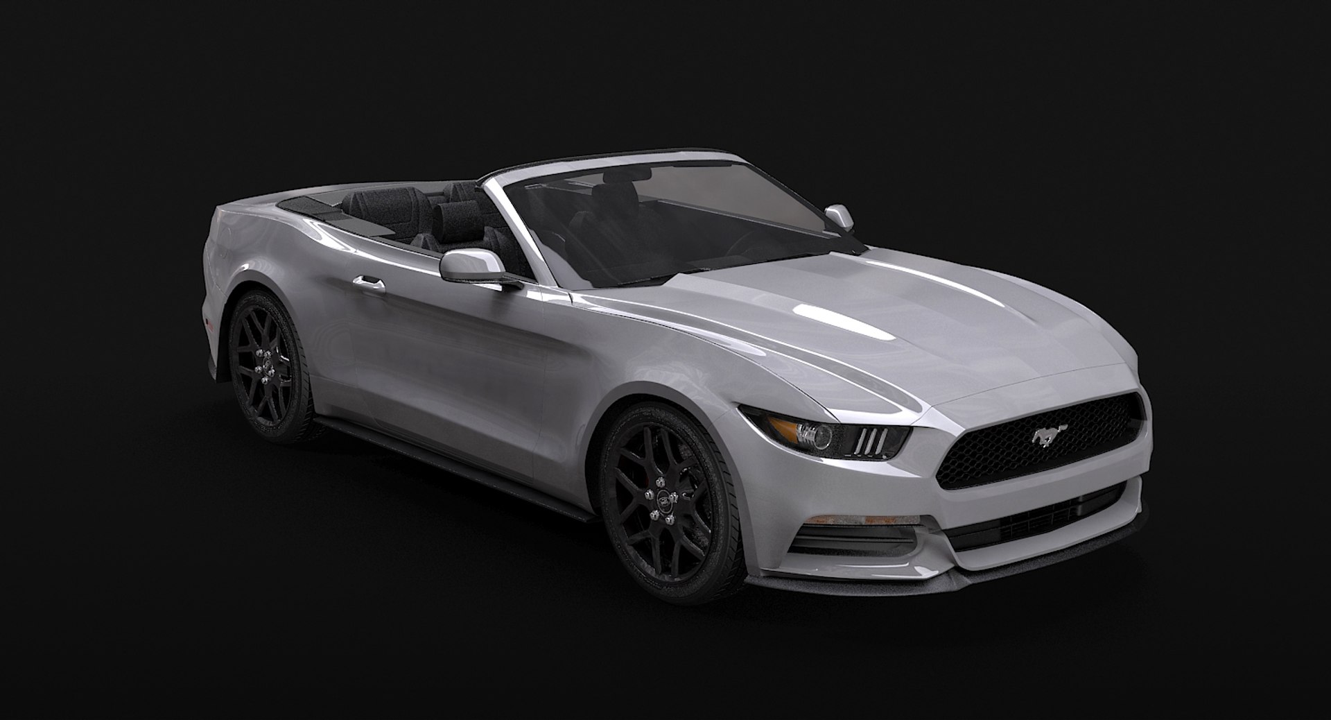 3d Model Mustang Convertible