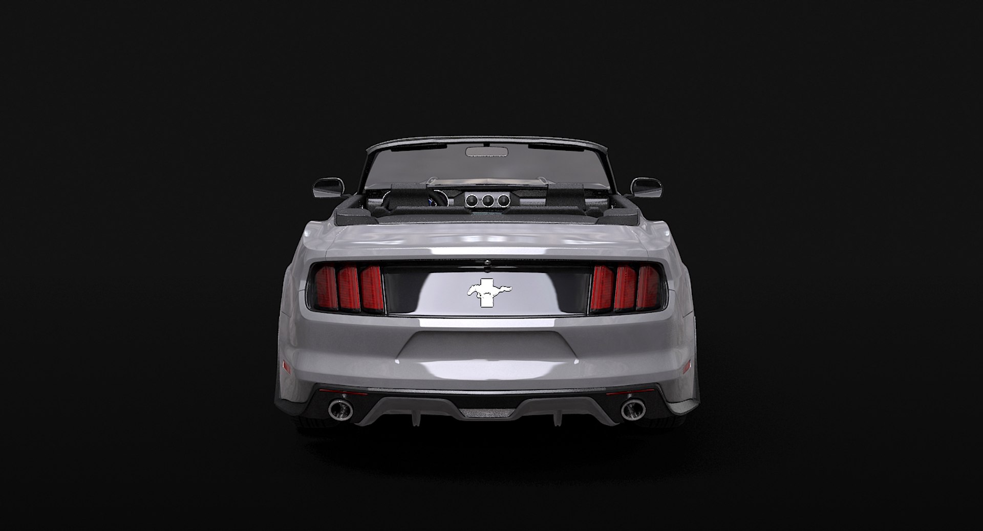 3d Model Mustang Convertible