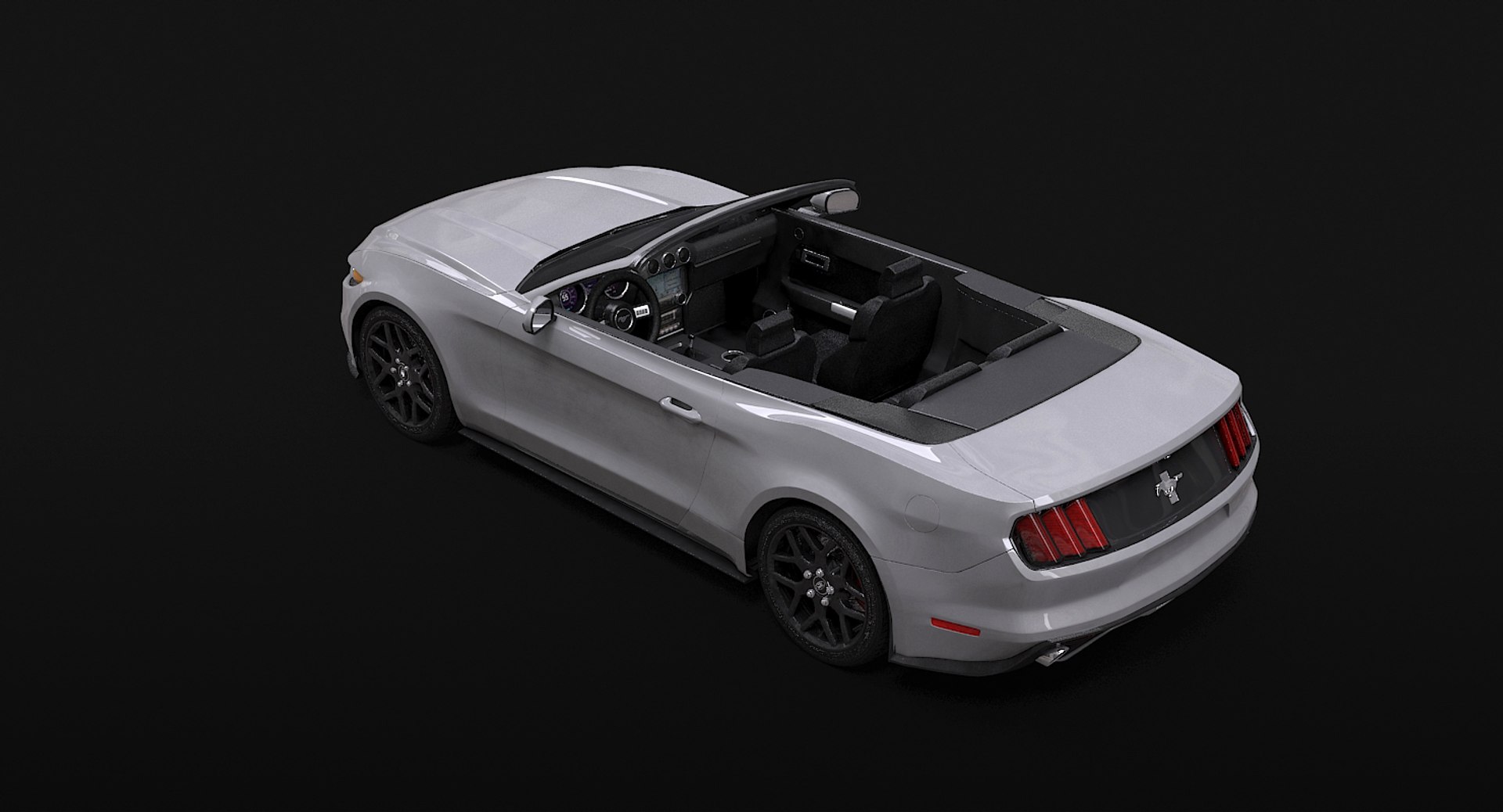 3d Model Mustang Convertible