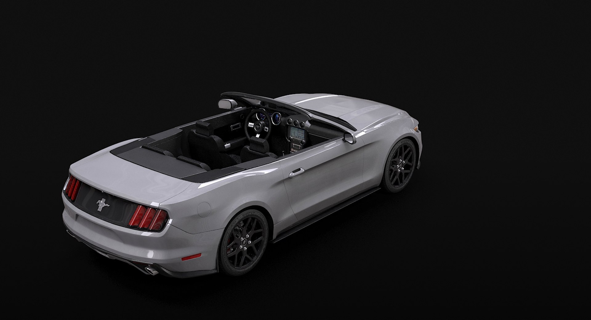 3d Model Mustang Convertible