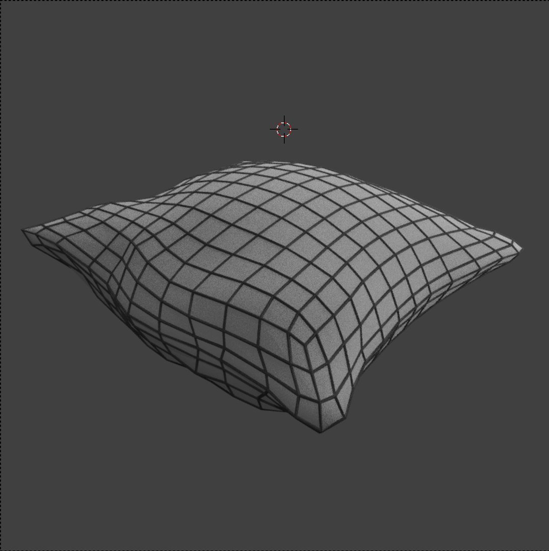 3D sculpted pillow - model - TurboSquid 1168325