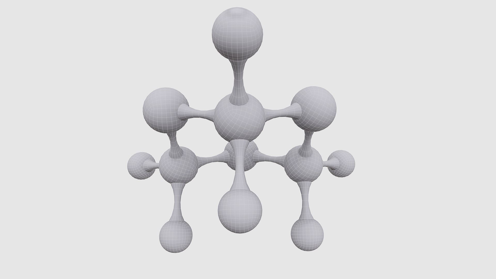 3D Model Trioxane Molecule With PBR 4K 8K - TurboSquid 1945630