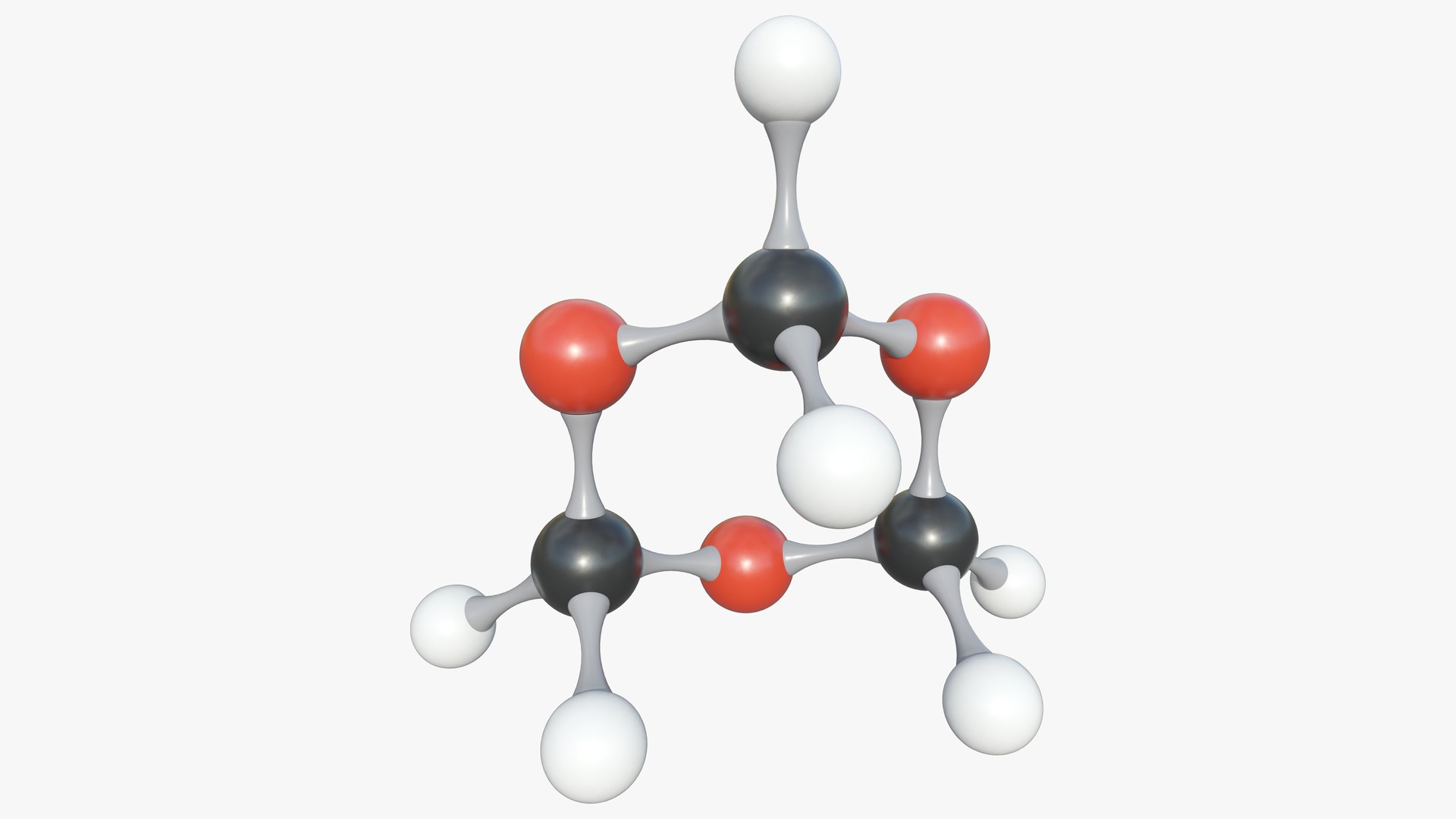 modelo 3d Molécula de trioxano con PBR 4K 8K - TurboSquid 1945630