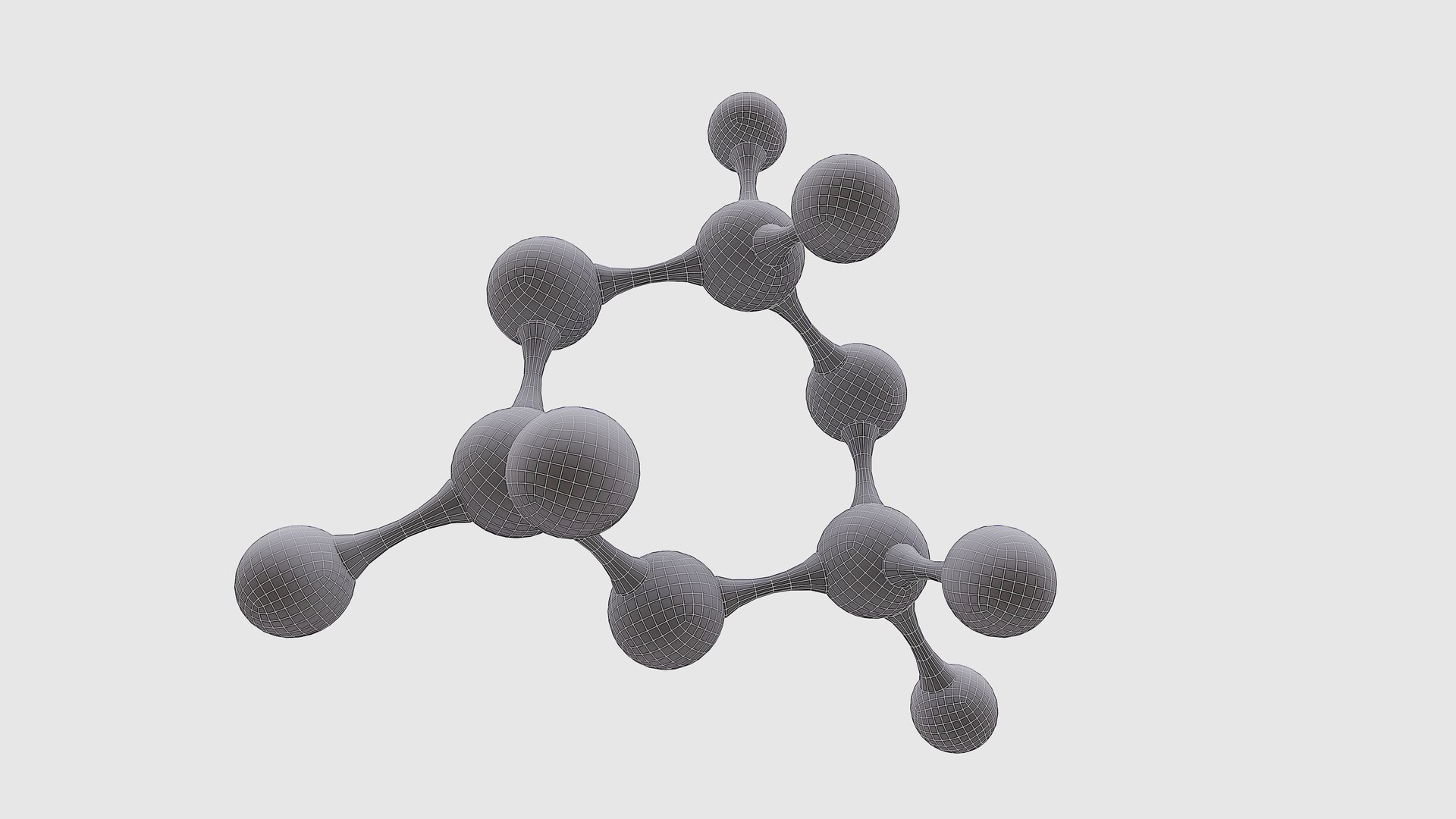 3D Model Trioxane Molecule With PBR 4K 8K - TurboSquid 1945630