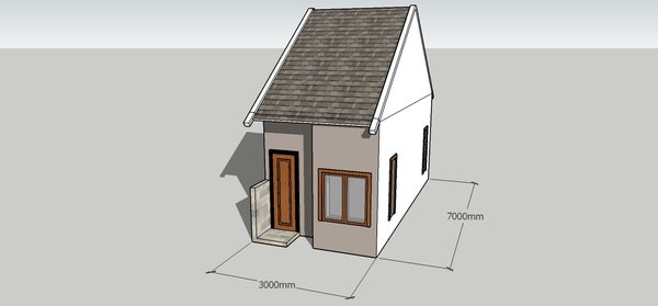 3D indonesia type 21 house model - TurboSquid 1319738