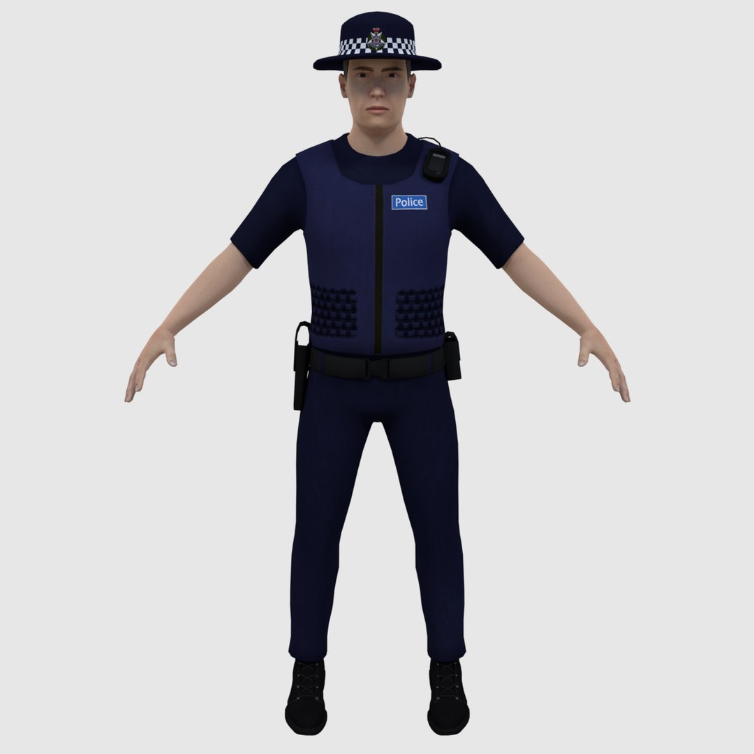3D Ready Australian Police Officer - TurboSquid 1289914