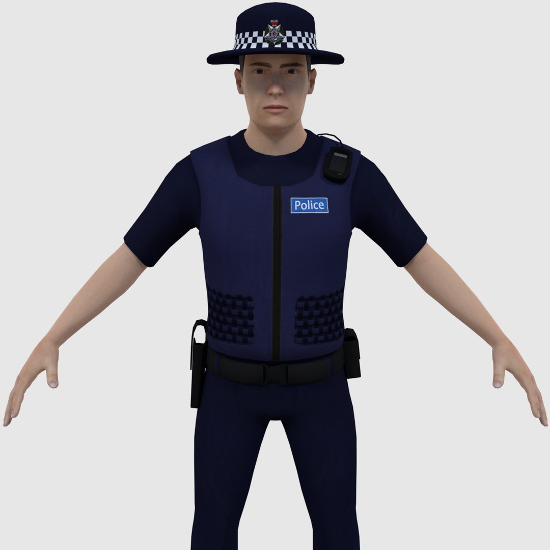 3D Ready Australian Police Officer - TurboSquid 1289914