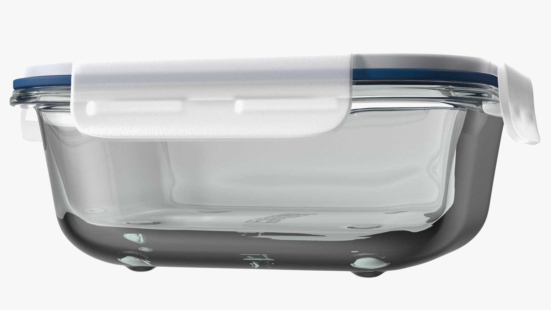 Clip Lock Food Container Glass 600ml model - TurboSquid 1738049