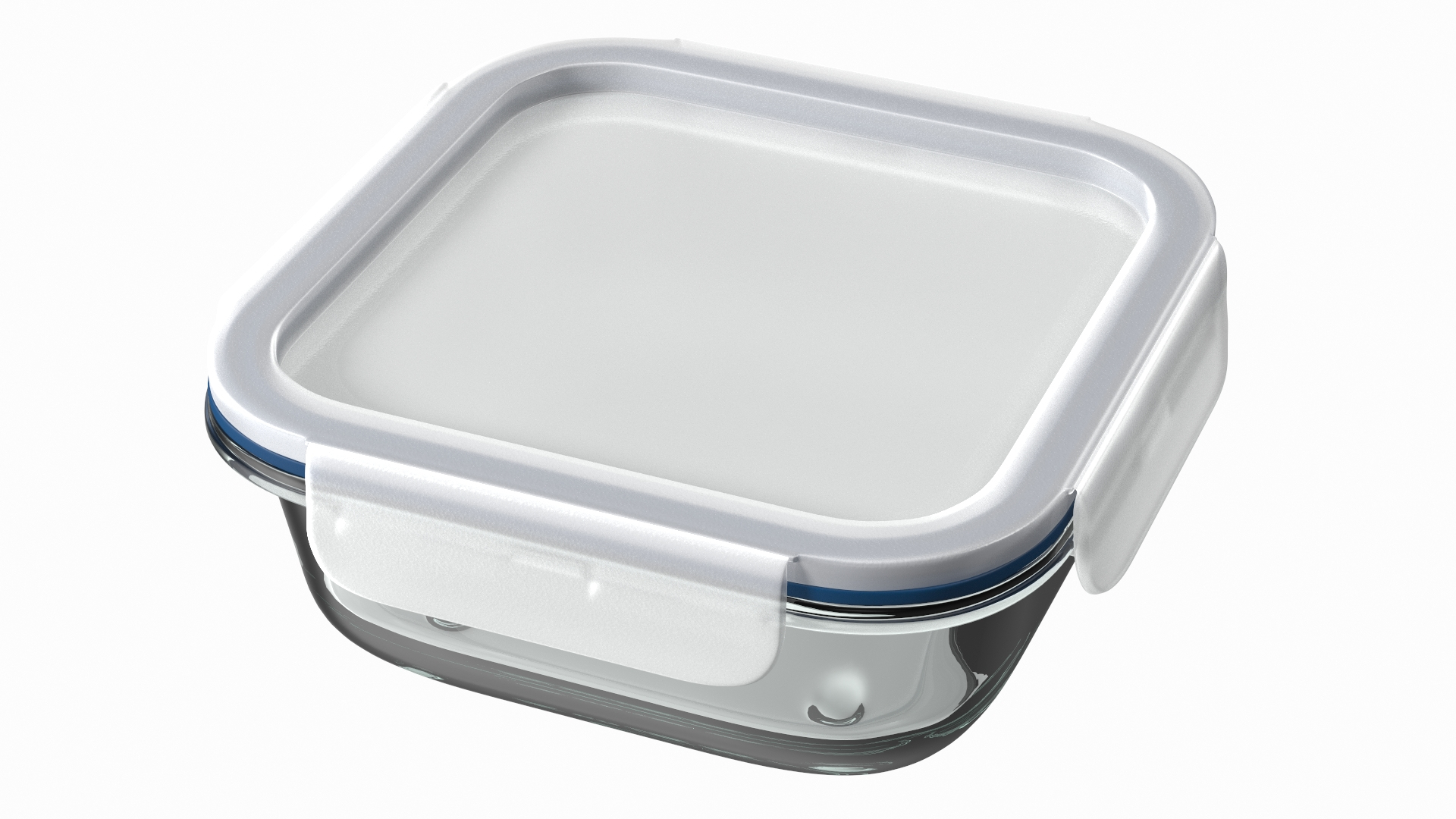 Clip Lock Food Container Glass 600ml model - TurboSquid 1738049