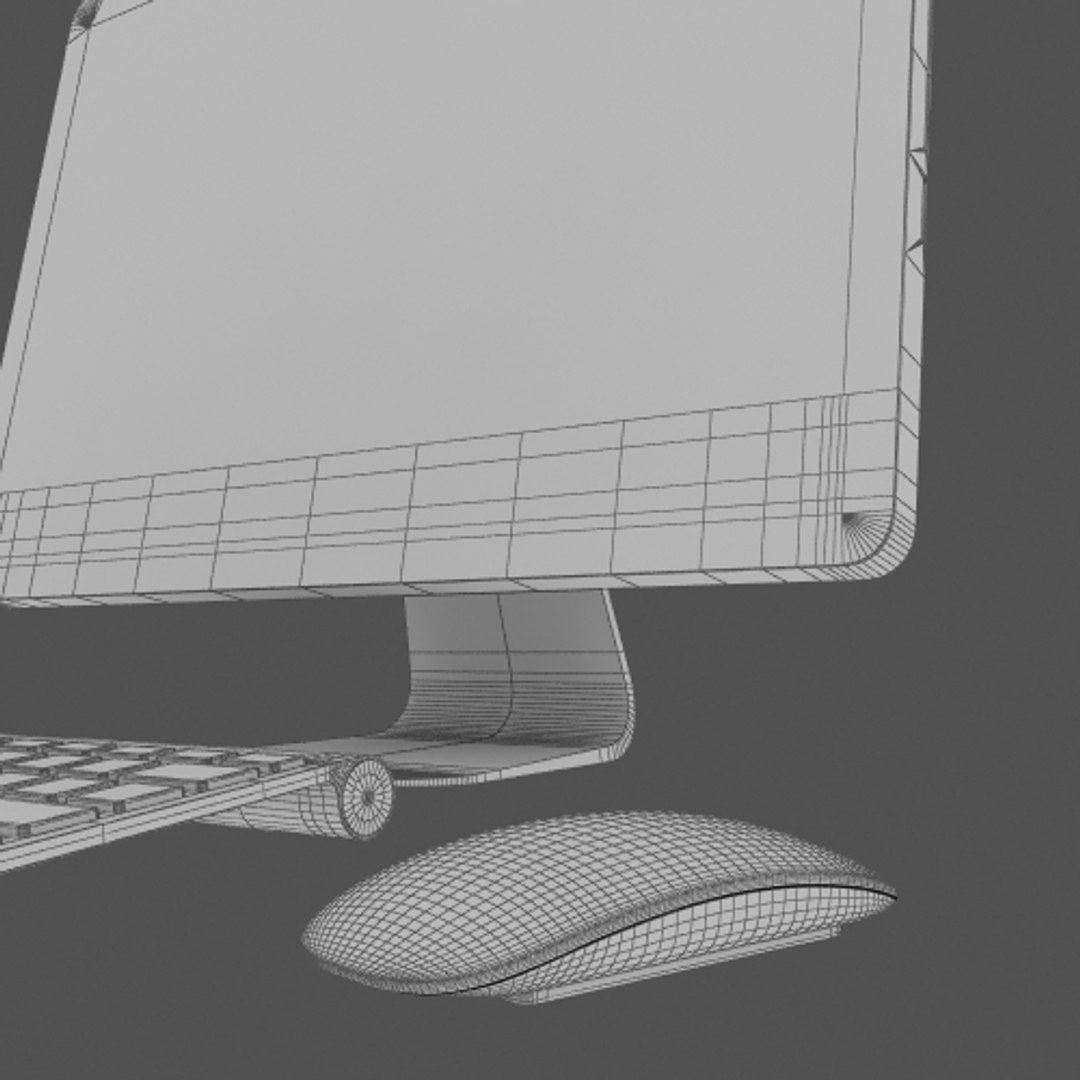 apple imac 3d model