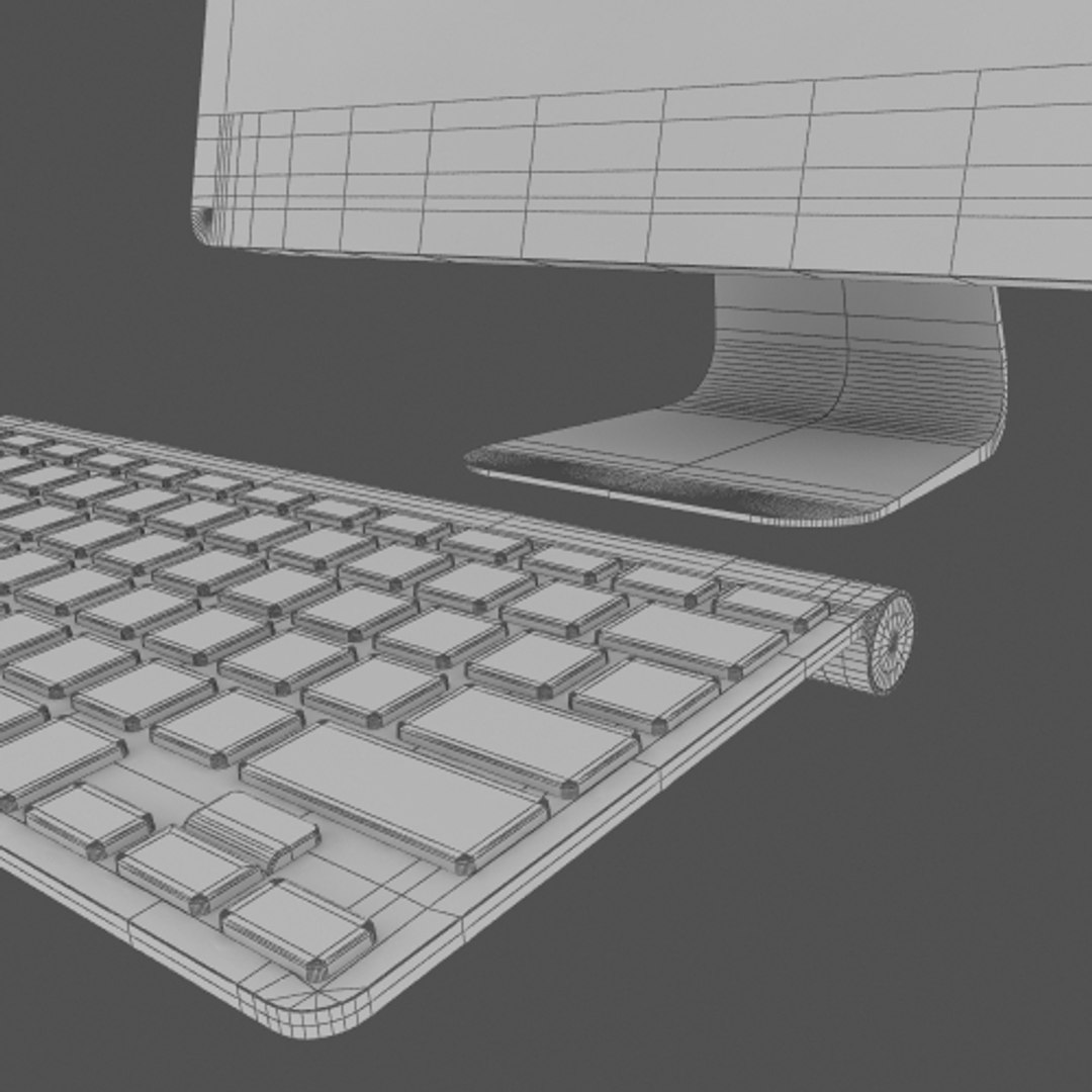 apple imac 3d model
