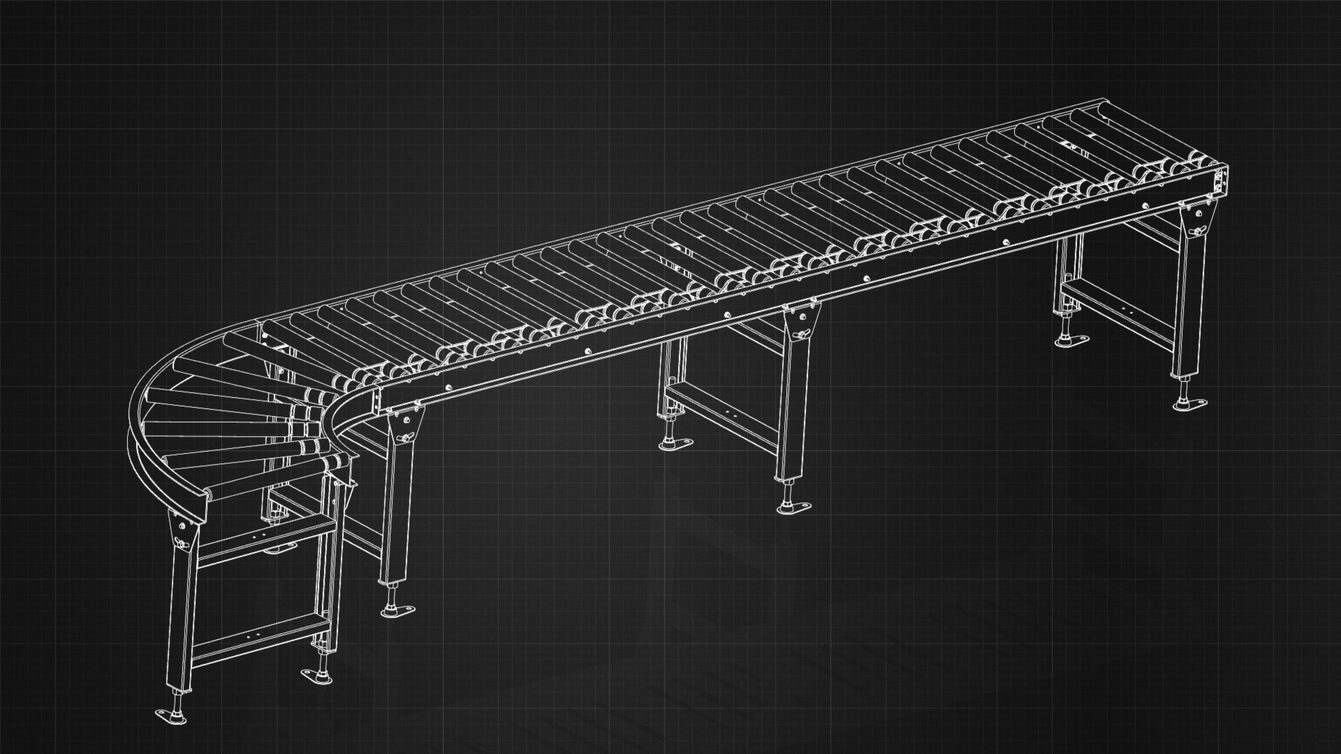 Conveyor 3D Model - TurboSquid 1877973