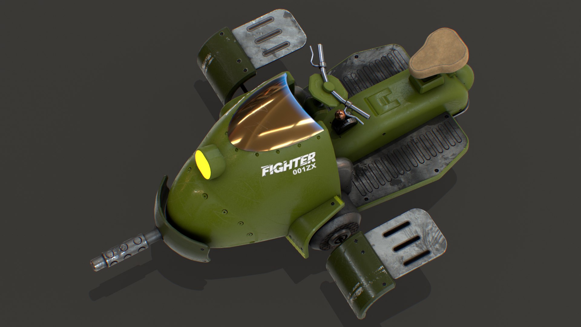 3D Sci Fi Space Hover Scooter model - TurboSquid 2001842