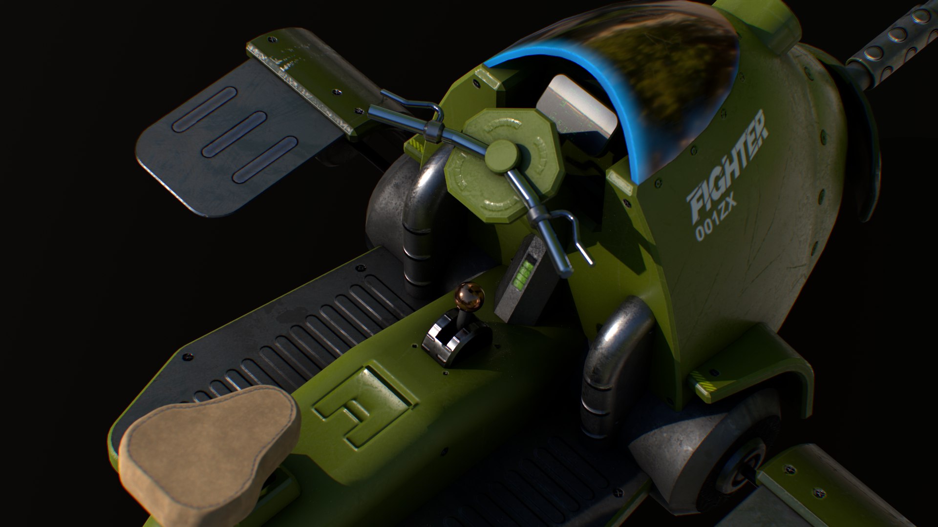 3D Sci Fi Space Hover Scooter Model - TurboSquid 2001842