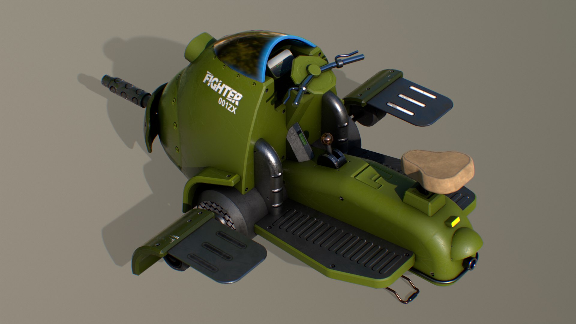 3D Sci Fi Space Hover Scooter Model - TurboSquid 2001842