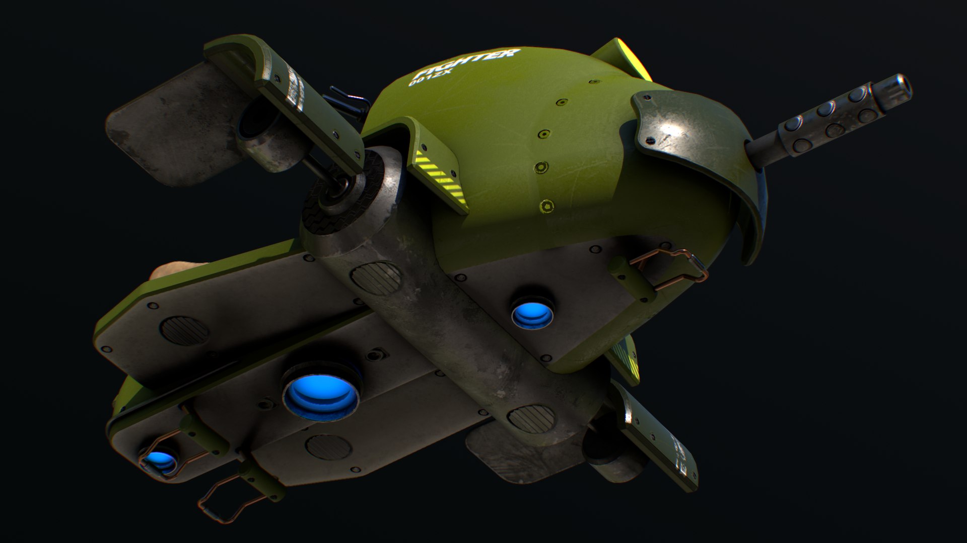 3D Sci Fi Space Hover Scooter Model - TurboSquid 2001842