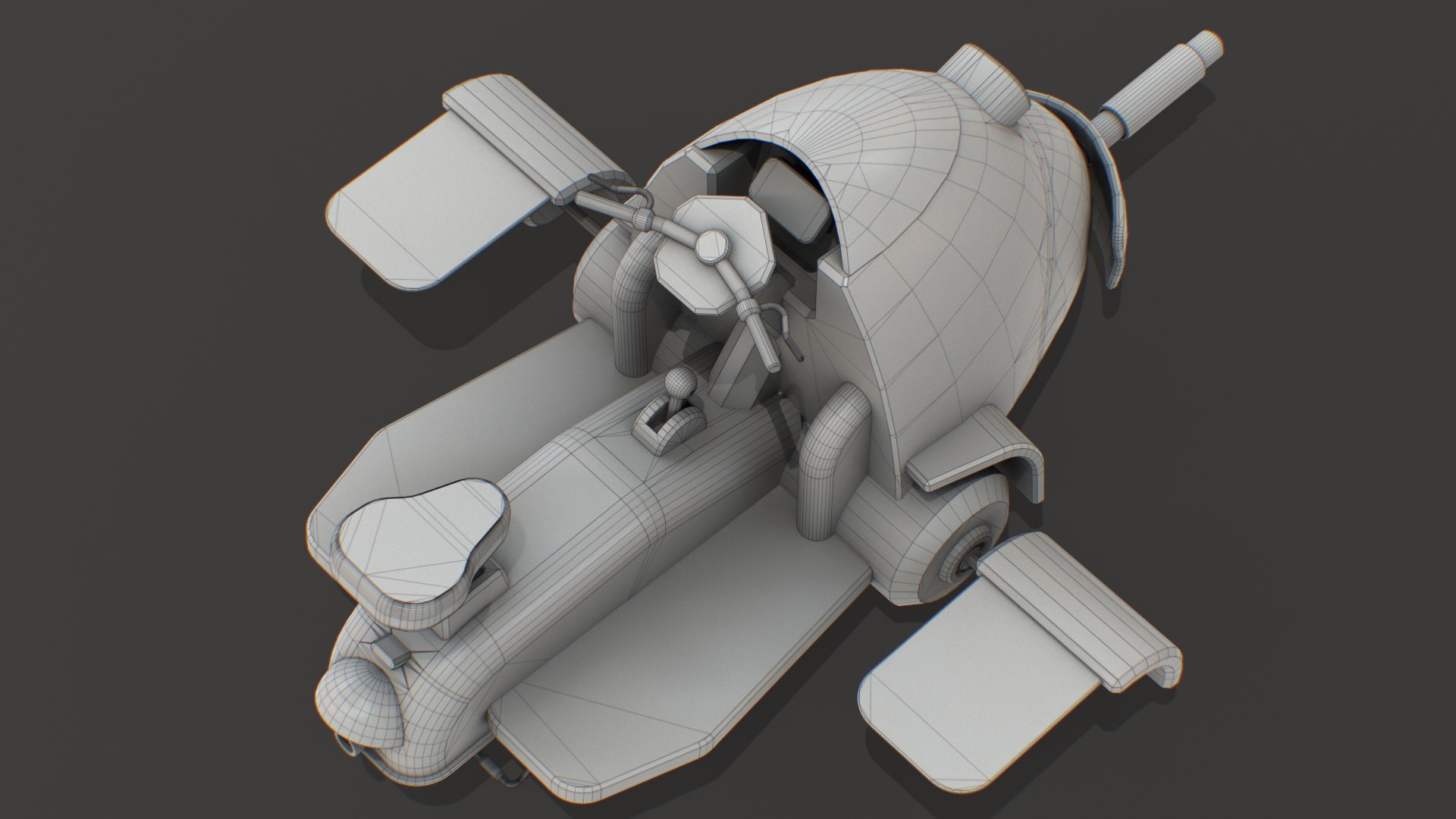 3D Sci Fi Space Hover Scooter model - TurboSquid 2001842