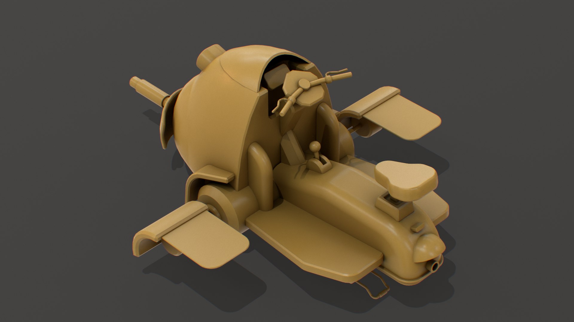 3D Sci Fi Space Hover Scooter model - TurboSquid 2001842