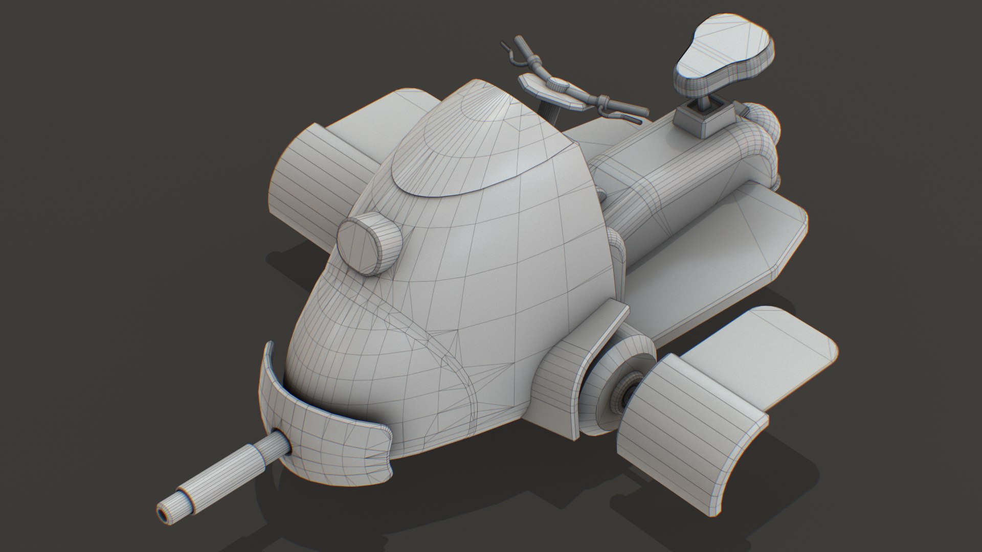 3D Sci Fi Space Hover Scooter model - TurboSquid 2001842