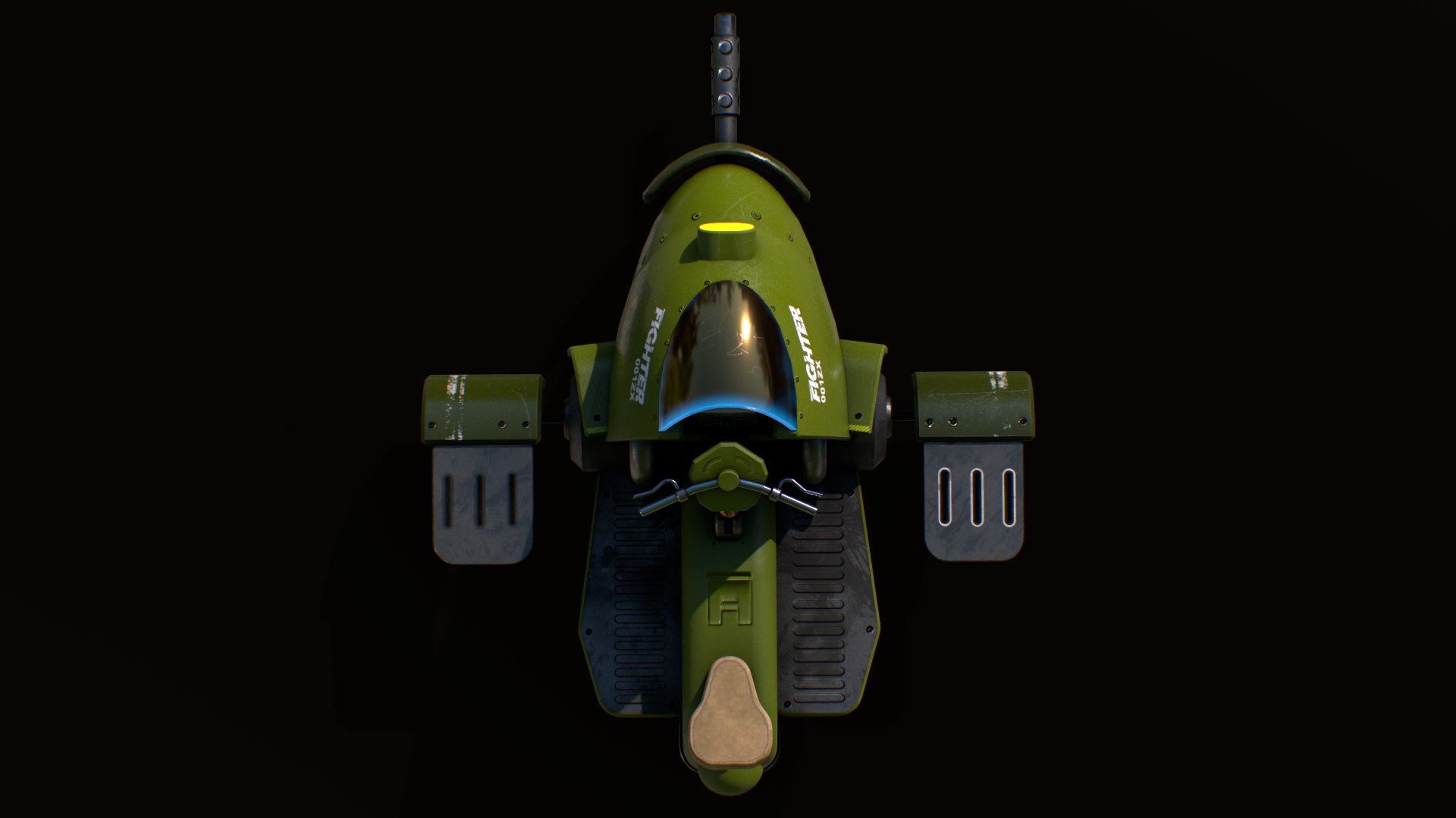 3D Sci Fi Space Hover Scooter Model - TurboSquid 2001842