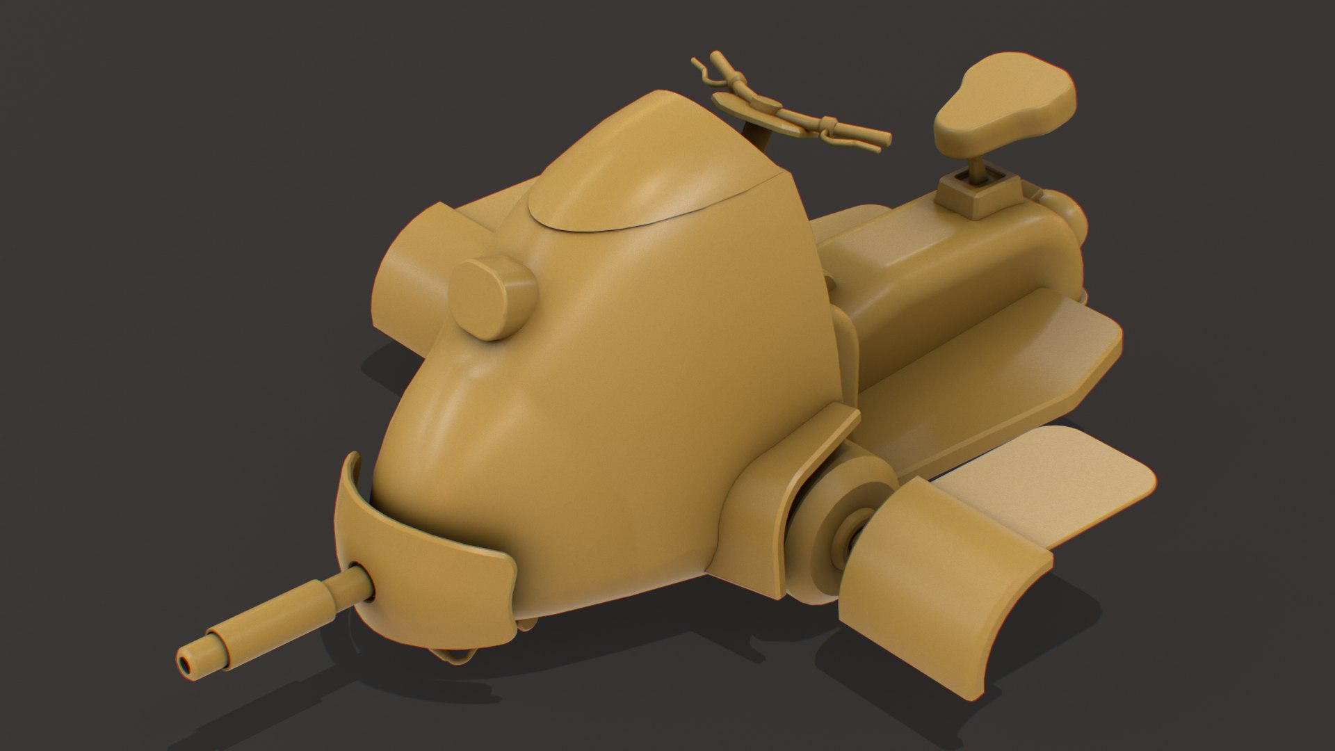 3D Sci Fi Space Hover Scooter model - TurboSquid 2001842