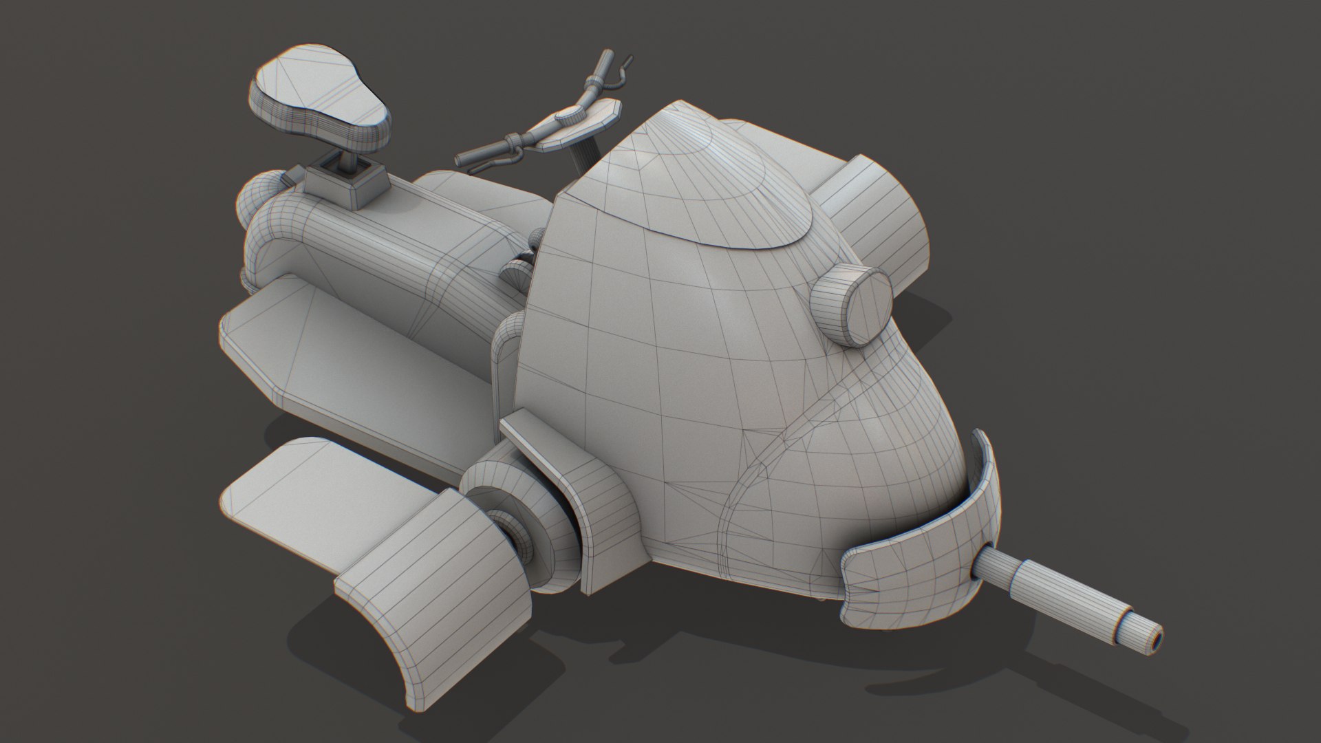 3D Sci Fi Space Hover Scooter model - TurboSquid 2001842
