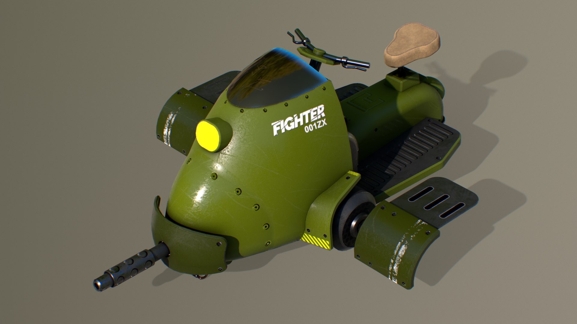 3D Sci Fi Space Hover Scooter model - TurboSquid 2001842