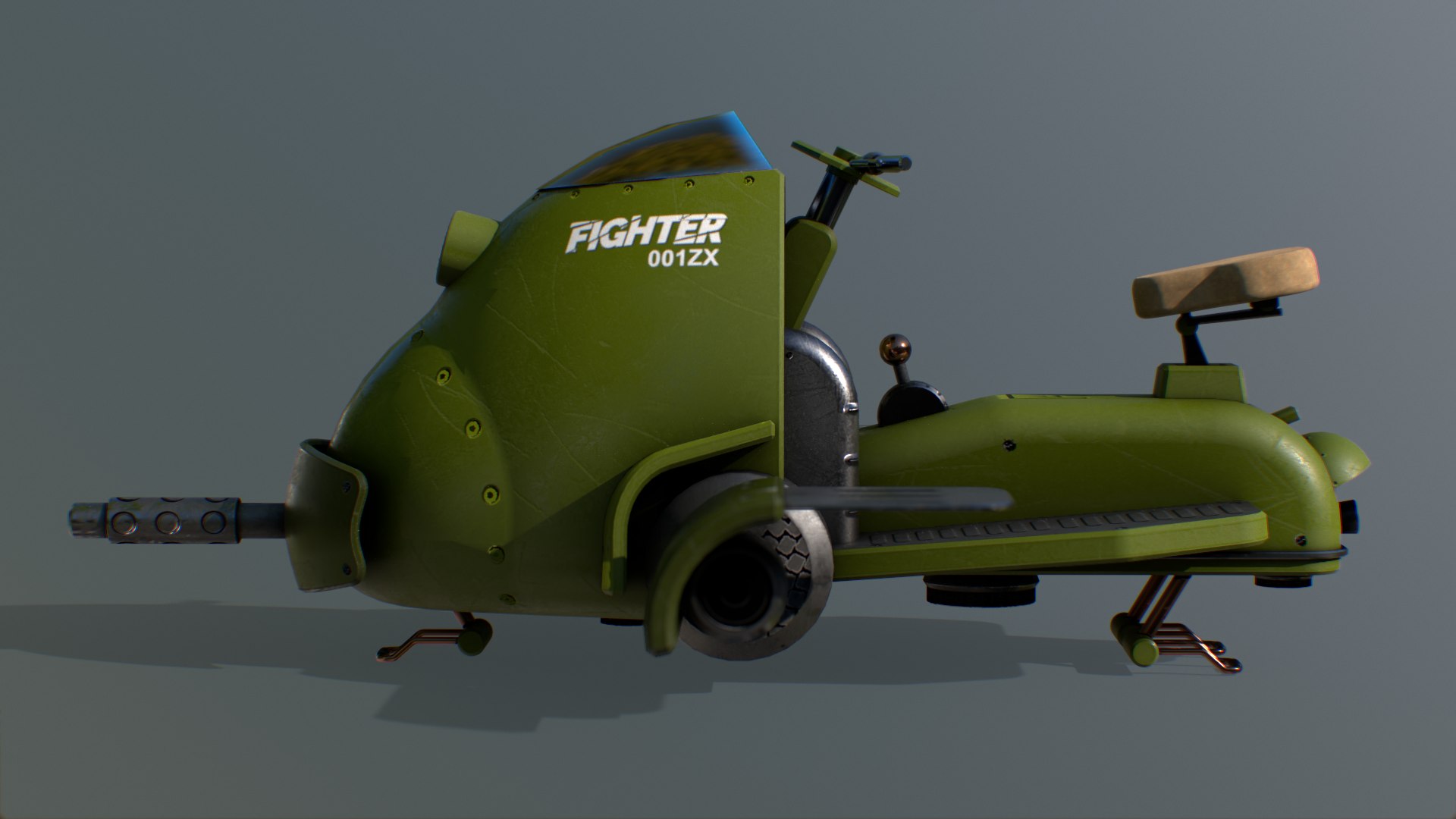 3D Sci Fi Space Hover Scooter Model - TurboSquid 2001842