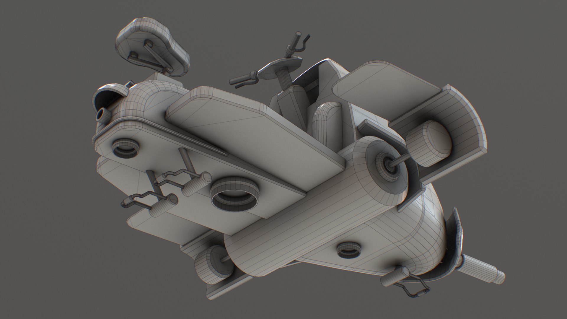 3D Sci Fi Space Hover Scooter model - TurboSquid 2001842