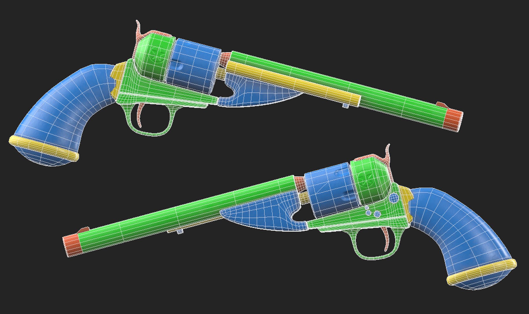3D Toy Gun Revolver Model - TurboSquid 1939275