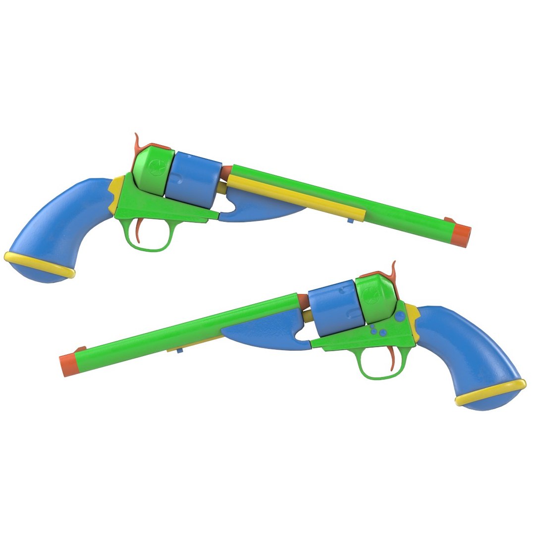 3D Toy Gun Revolver Model - TurboSquid 1939275