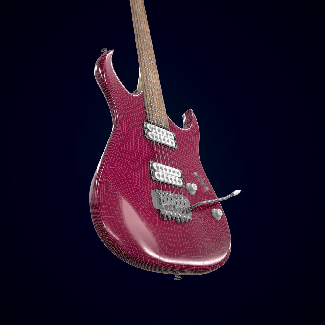 Electric Guitar Homage HEG-381 Model - TurboSquid 1783540