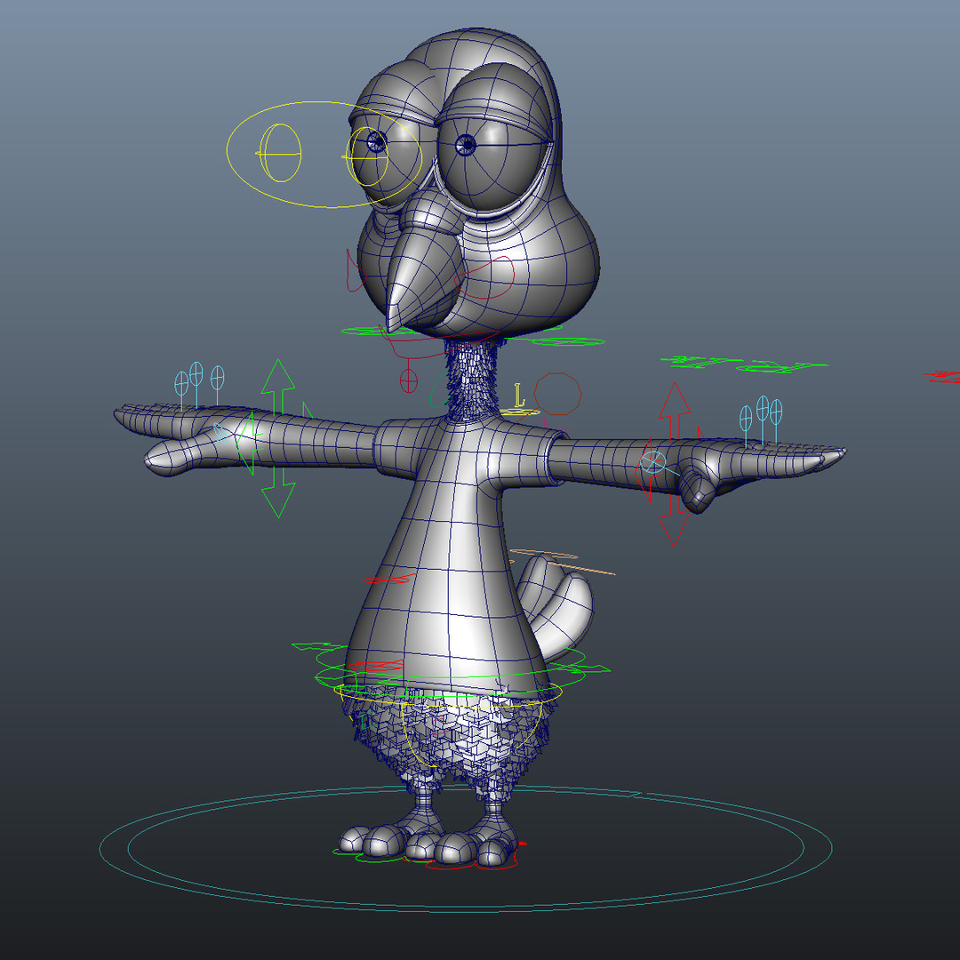 cartoon characters 3d model