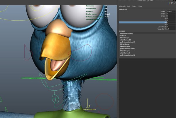cartoon characters 3d model