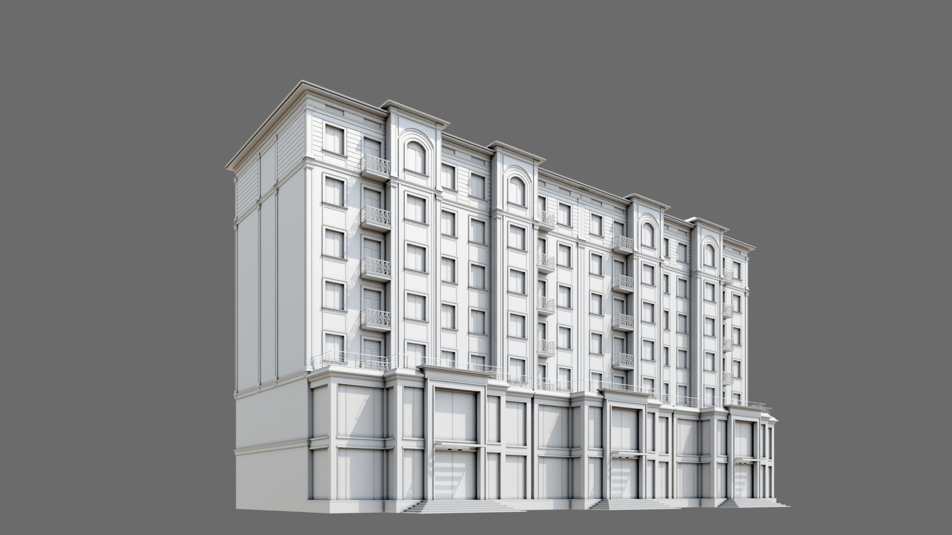 Residental Building 3D Model - TurboSquid 2029068