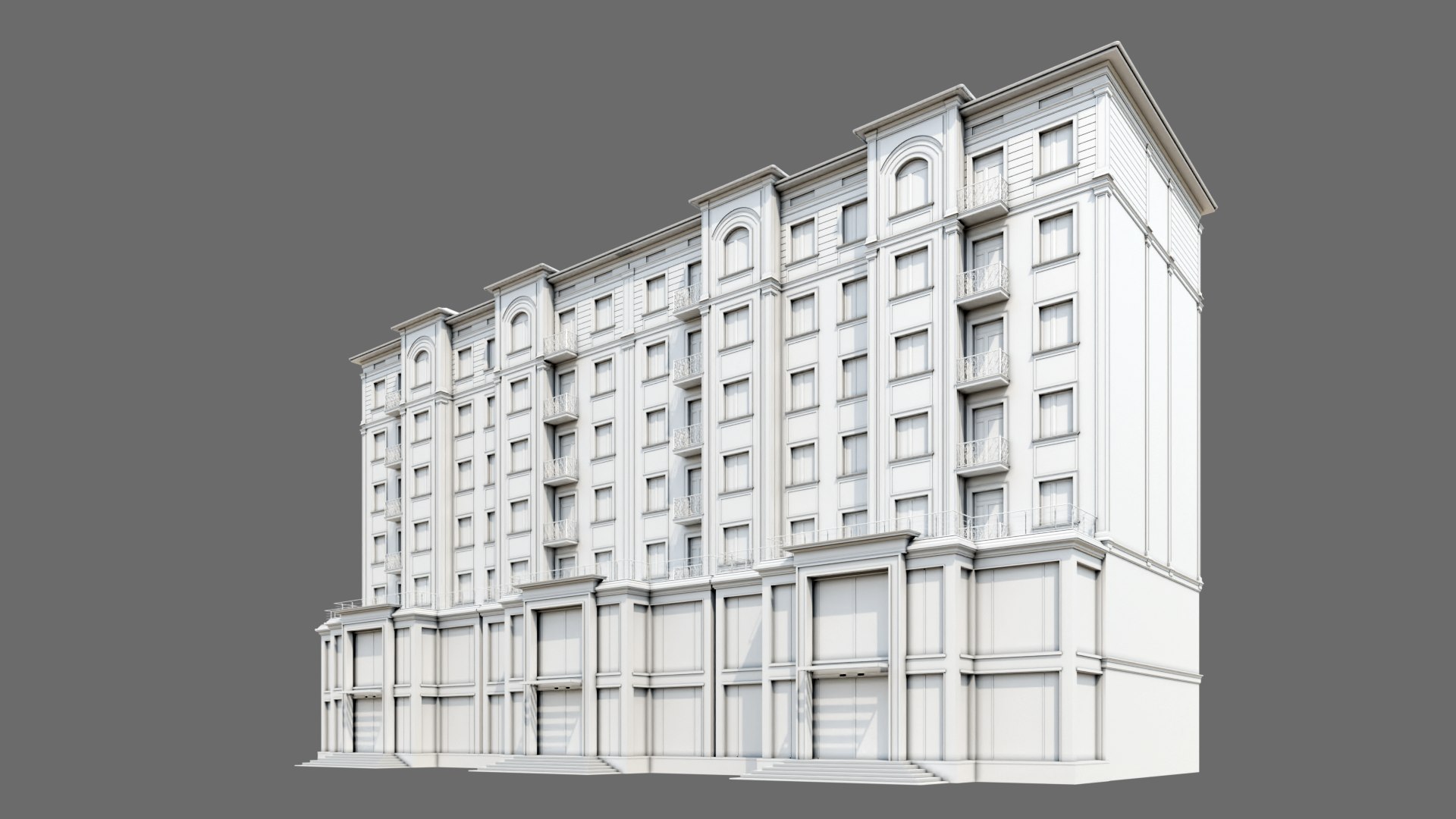 Residental Building 3D Model - TurboSquid 2029068