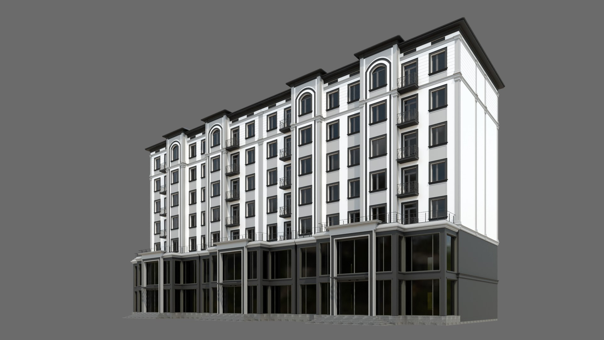 Residental Building 3D Model - TurboSquid 2029068