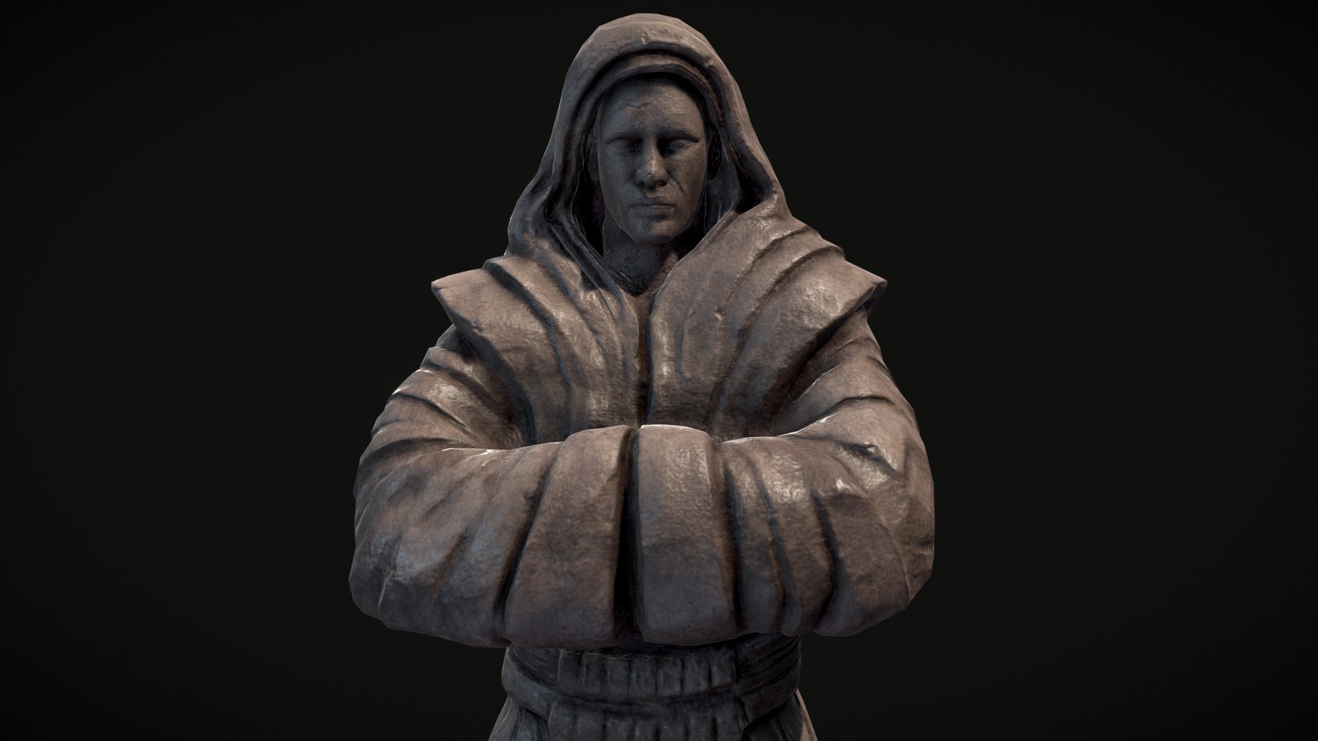 3D Star Wars Jedi Statue Low Poly - TurboSquid 1897883