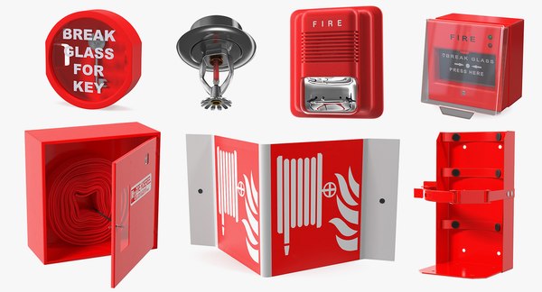 Fire Alarm Tools Collection 4 3D - TurboSquid 1760425