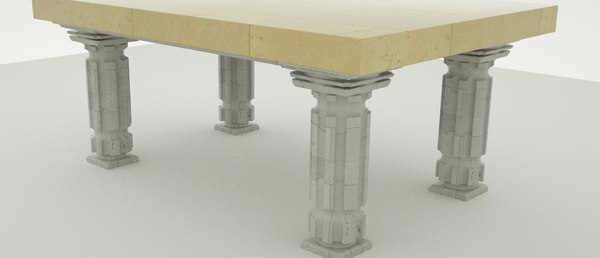 3D stone table - TurboSquid 1397631